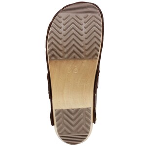 KLÄGN Helvi Wood Open Back Full Grain Leather Clogs in Brown - Etsy