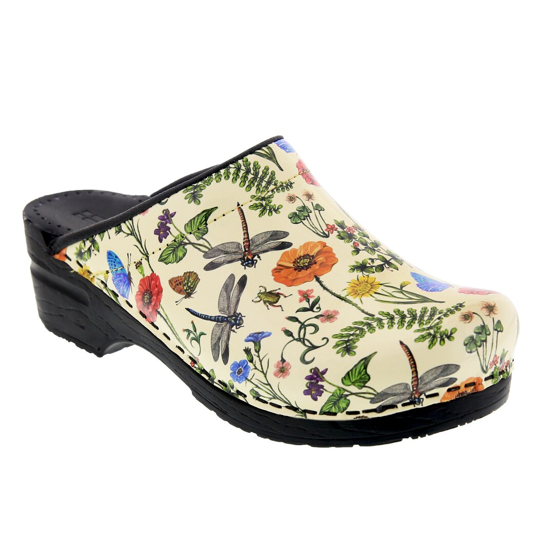BJORK Open Back Dahlia Leather Clogs - Etsy