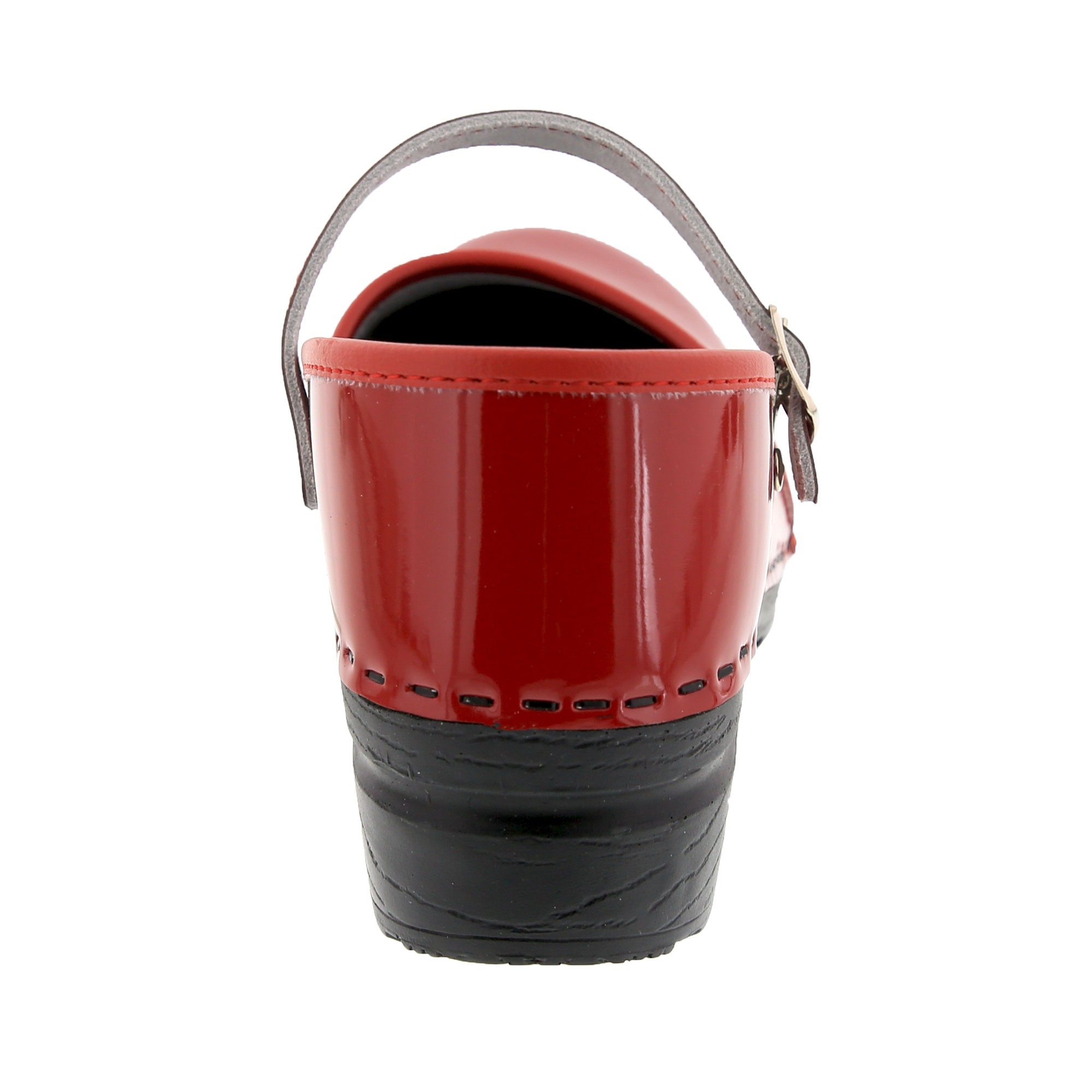 BJORK Marcella Mary Jane Red Patent Leather Clogs - Etsy