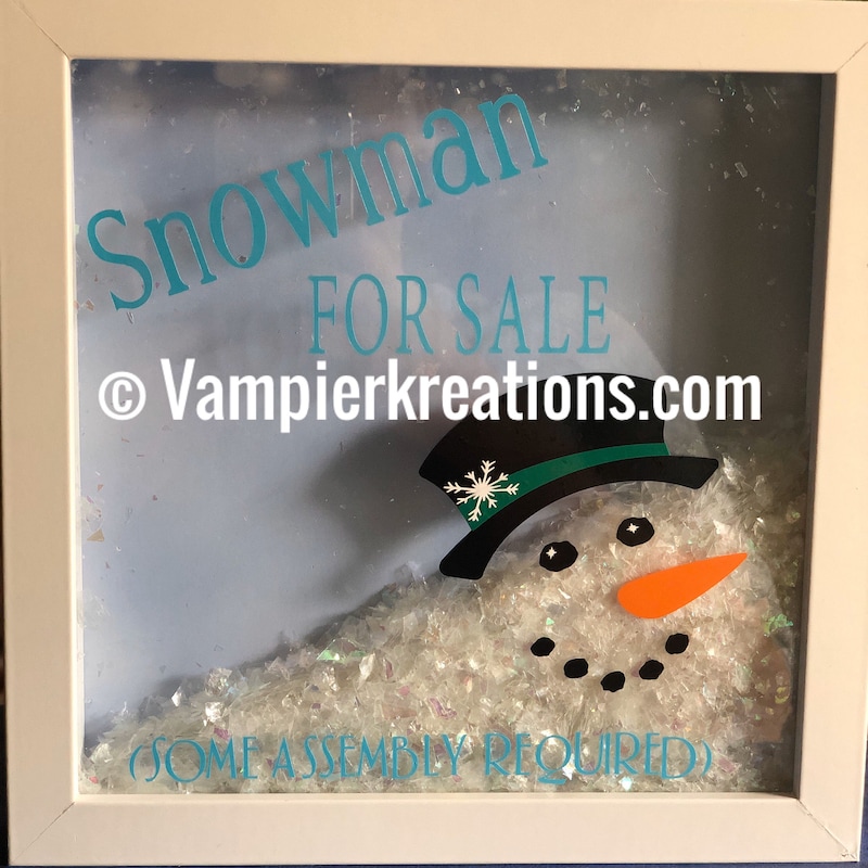 Snowman Shadow Box - Etsy