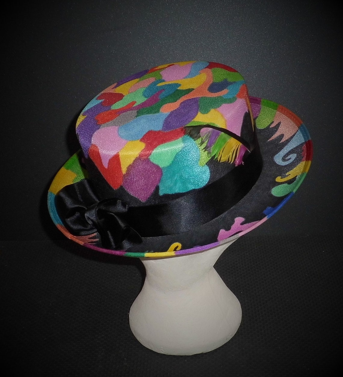Spectacular Festival Hat. Unique Hand Painted Design. Races - Etsy