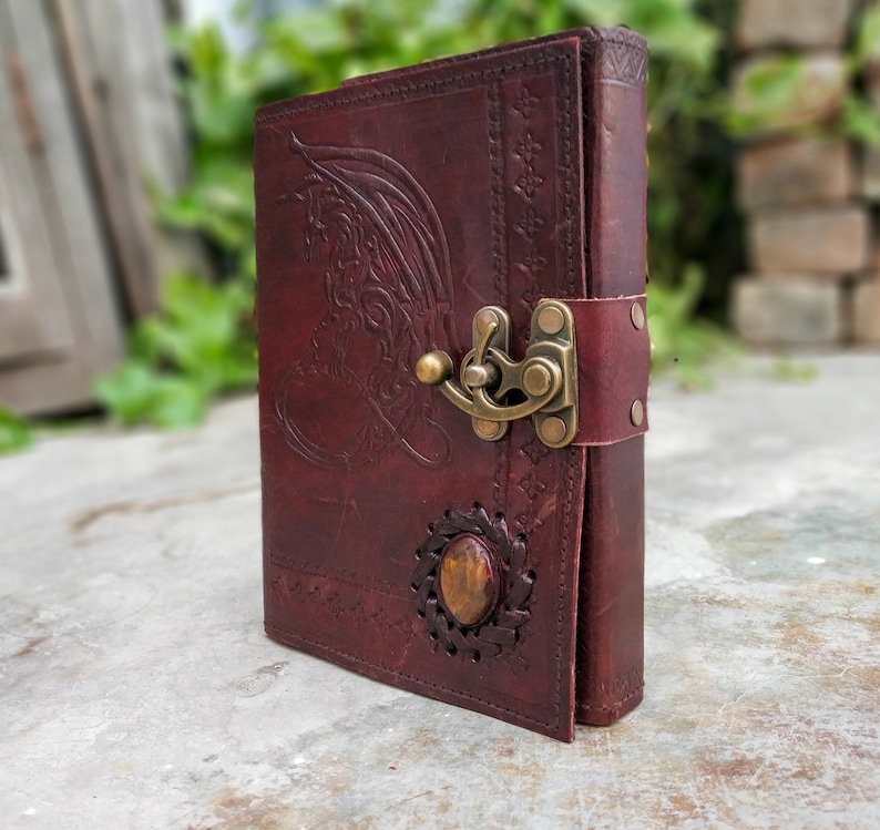 Handmade Brown Leather Journal Notebook Genuine Leather Daily - Etsy