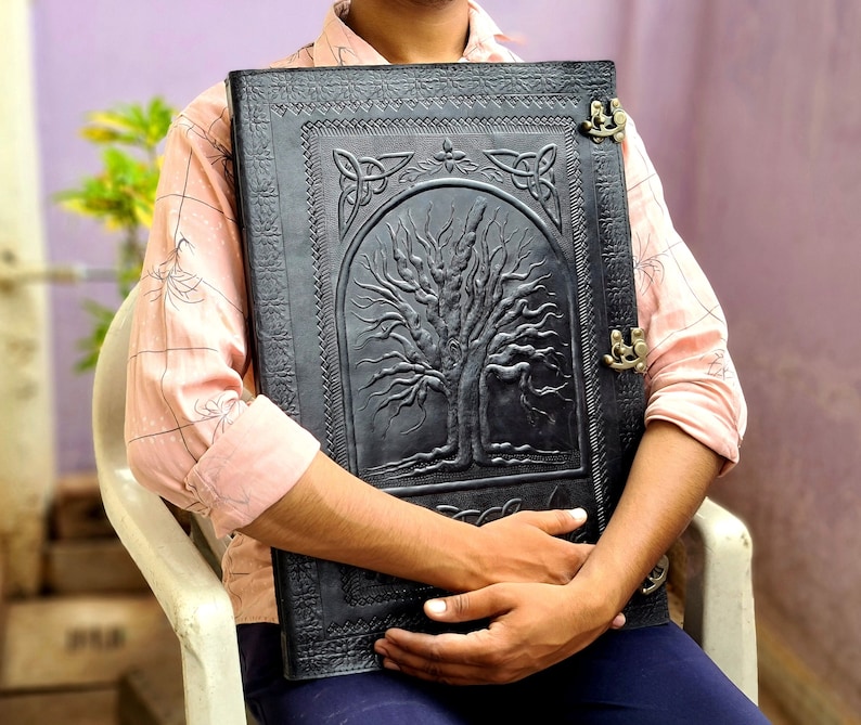 Large Leather Journal Large Photo Albam Tree of Life - Etsy