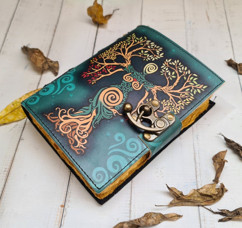 Leather Journal Mother of Earth Deckle Edge Paper Notebook - Etsy