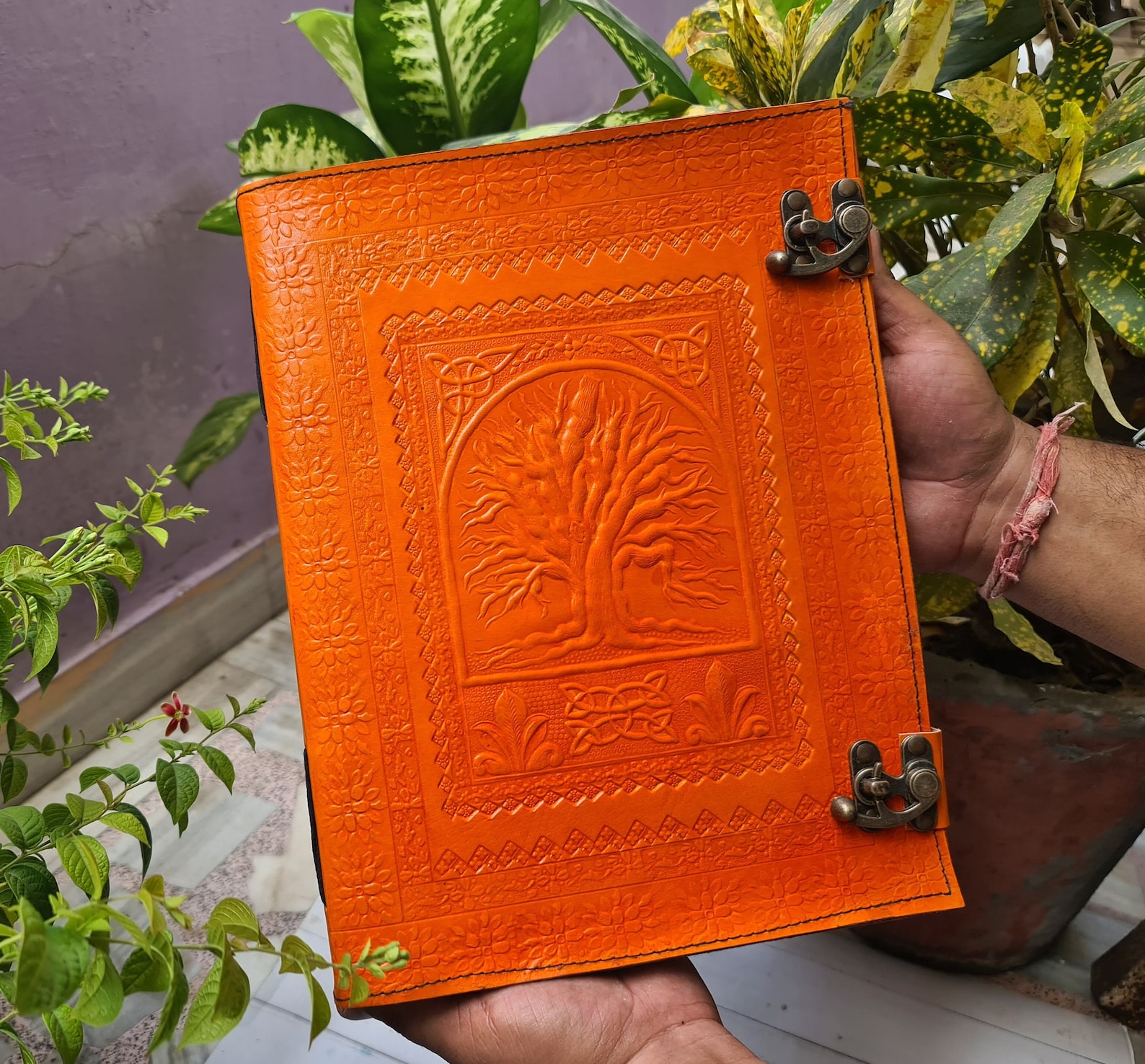 200 Pages Large Leather Journal Tree of Life Blank Journals - Etsy