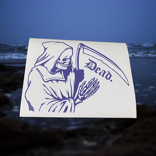 Grim Reaper Decal Sticker - Etsy