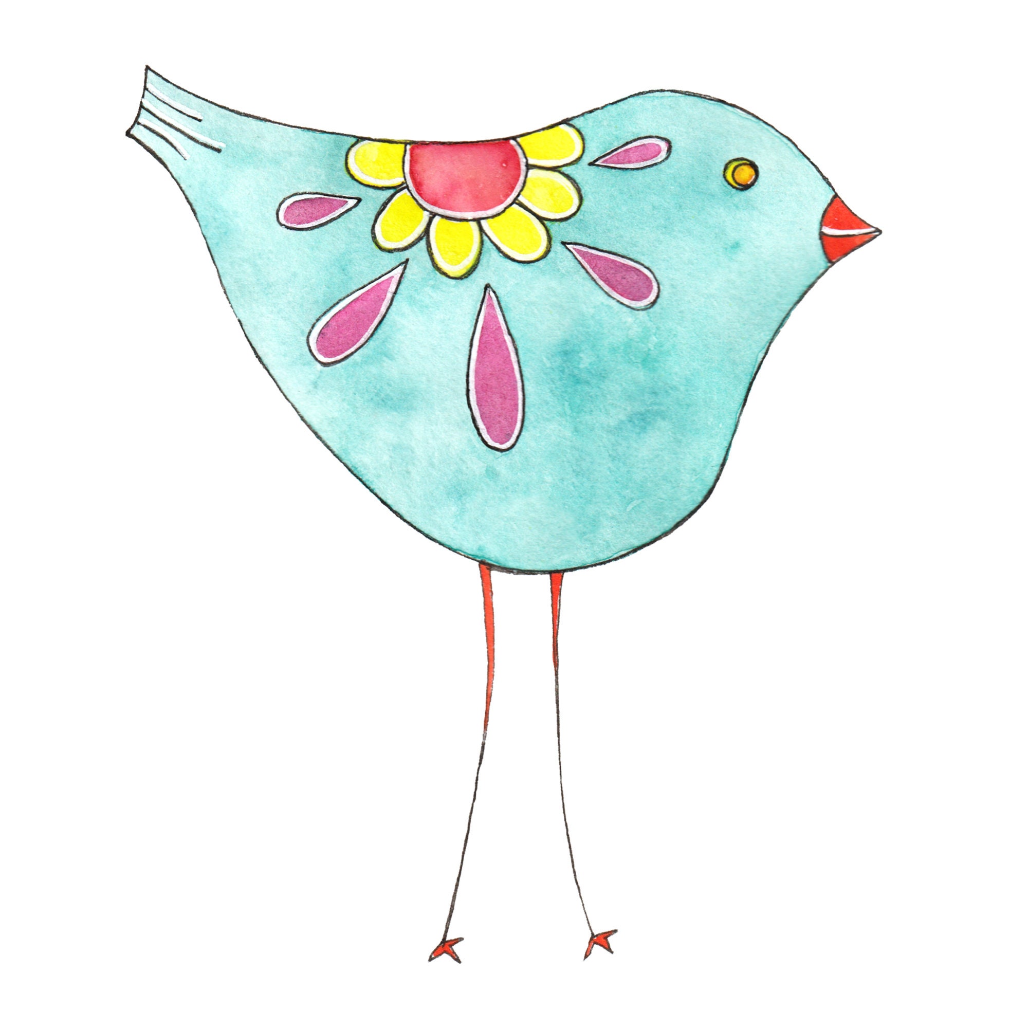 Whimsical Birds Clipart