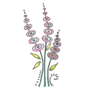 Whimsical Flower Clip Art, Watercolour Clip Art, Clip Art, Printable ...