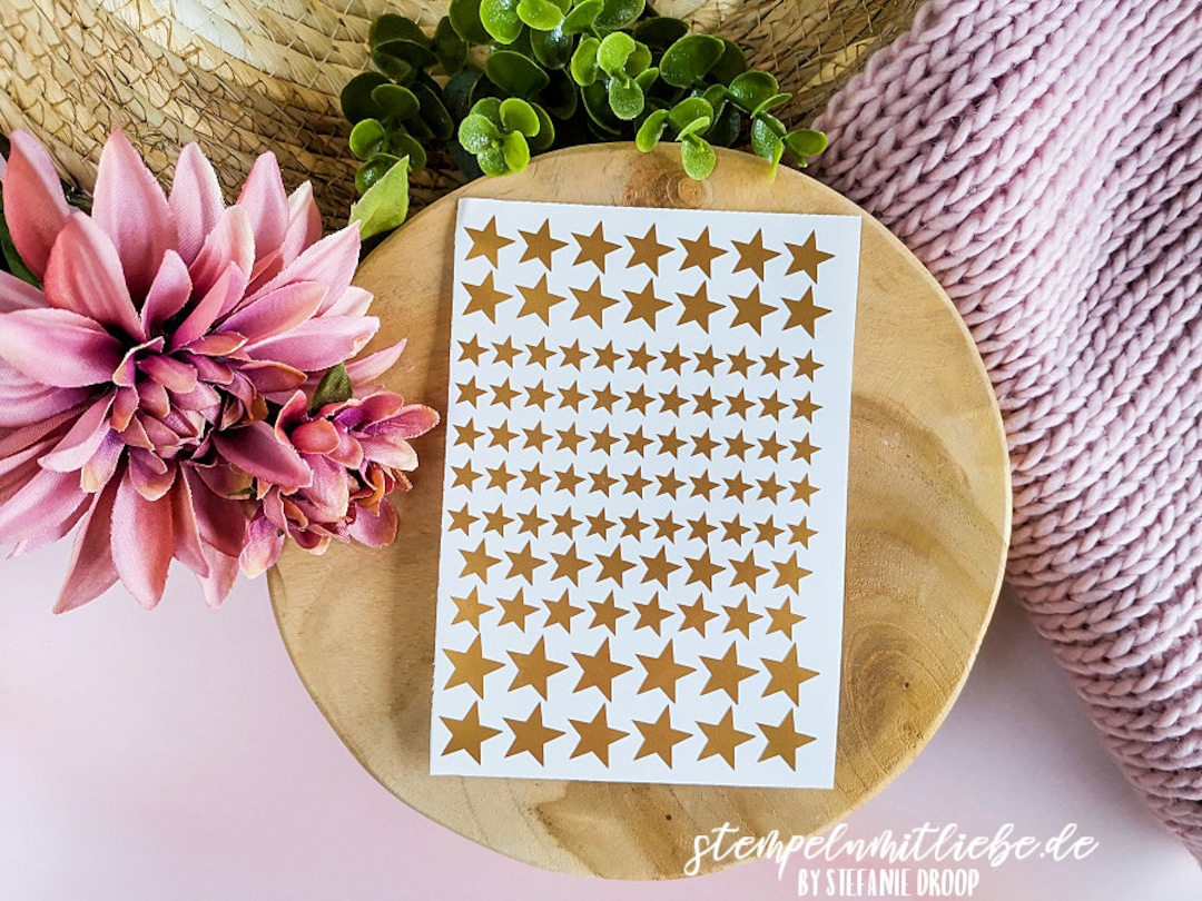 Stern Aufkleber Sternchen Sticker Vinyl Dekoration Planer Sticker DIY ...