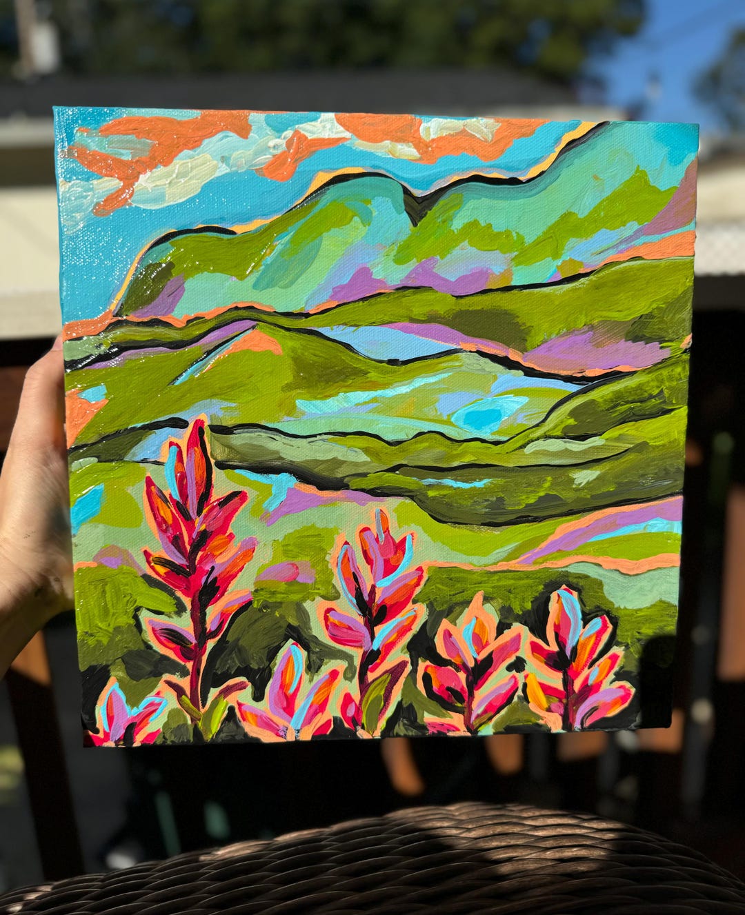 Paintbrush Landscape - Etsy