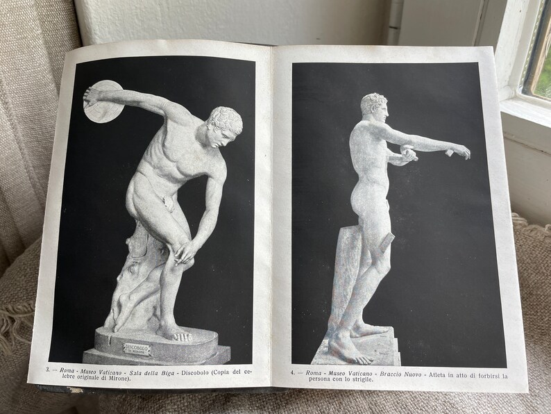 Very Rare Vintage Gold-embossed Photographic Guide to the Sculptures of ...