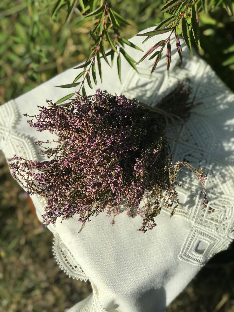 Bouquet of Heather Dried Purple Flowers Bouquet of Purple - Etsy
