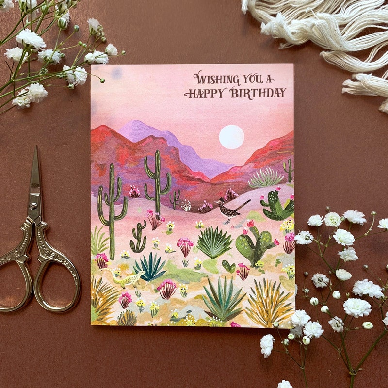 Joshua Tree Birthday Card - Etsy