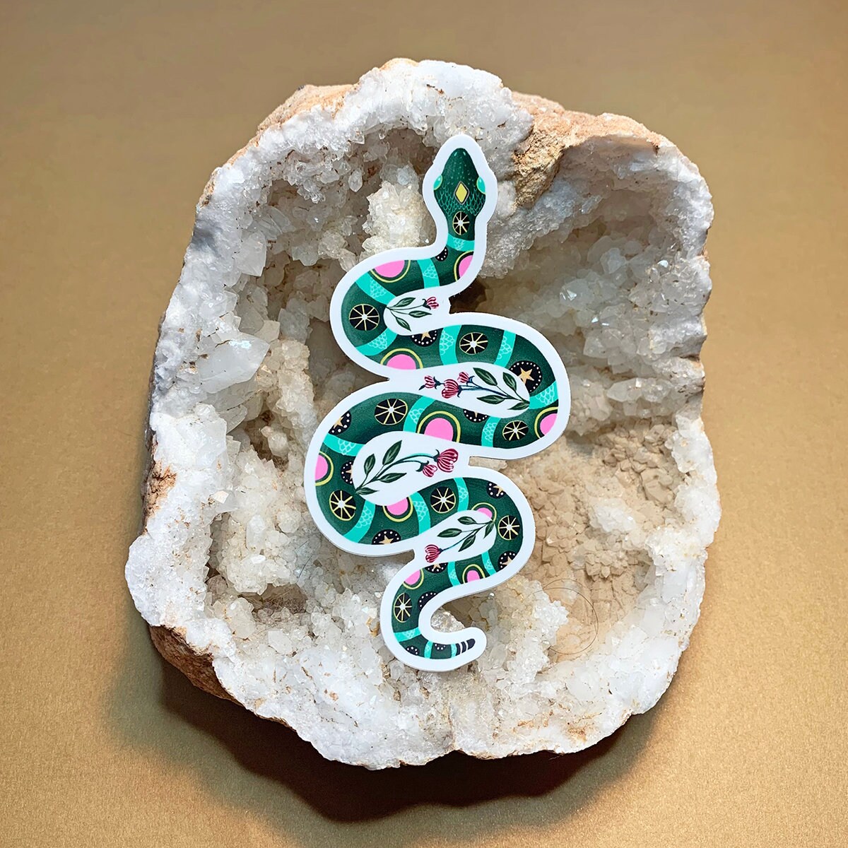 Green Snake Sticker Serpent Sticker by Christine De - Etsy