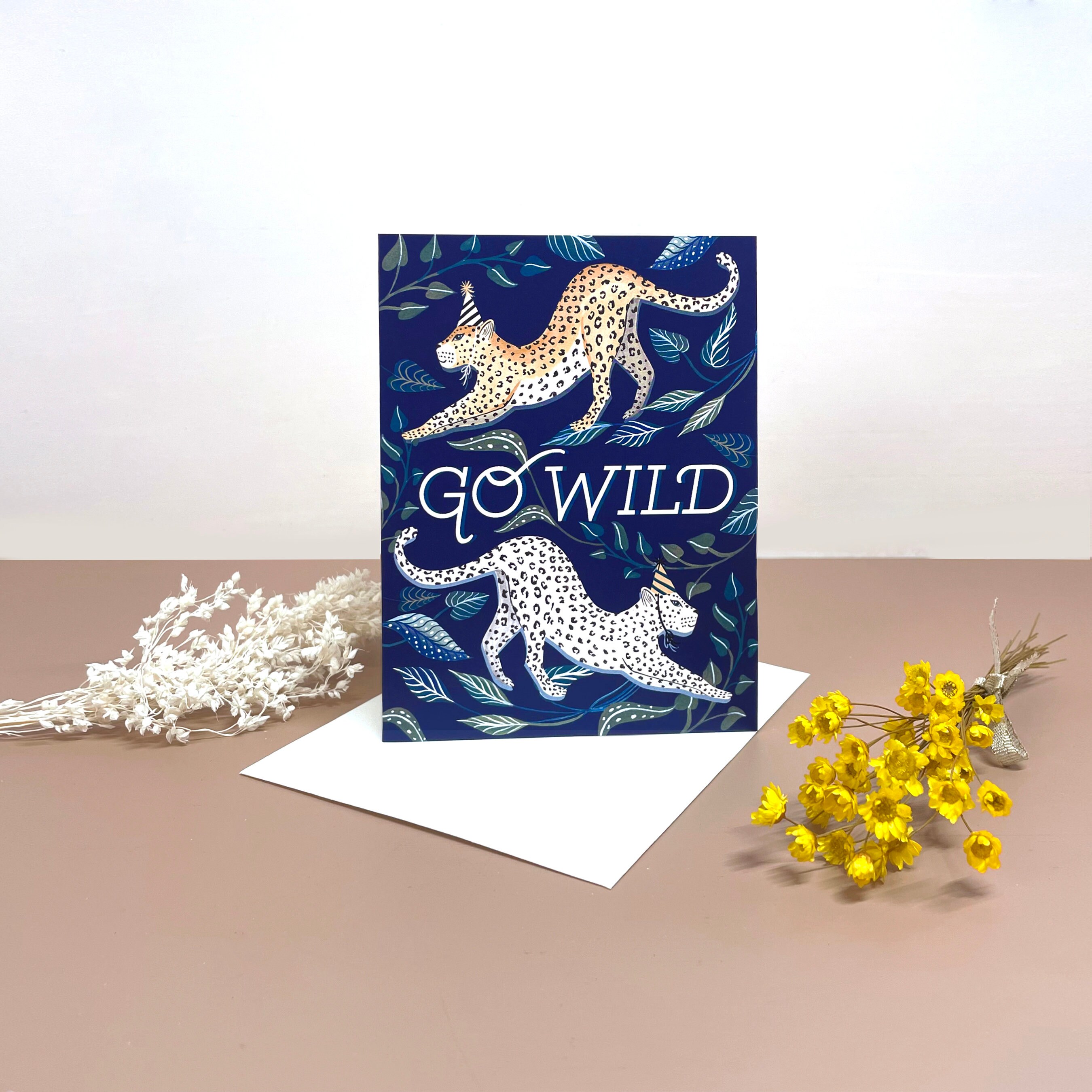 Leopard Birthday Card | Stationery | Greeting Card | by Christine De ...