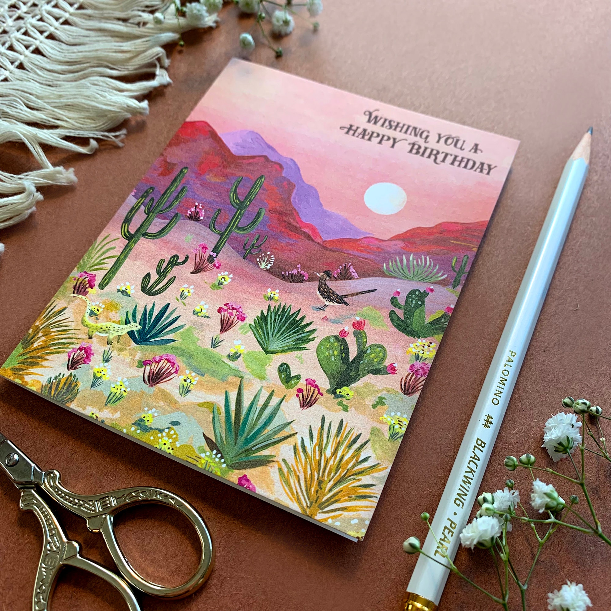 Desert Birthday Card | Stationery | Greeting Card | by Christine De ...
