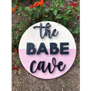 The Babe Cave Babe Cave Sign Wood Sign - Etsy