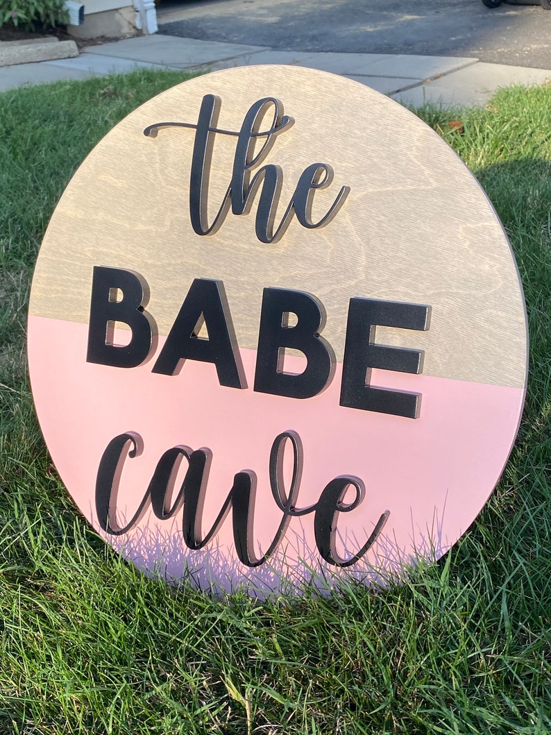 The Babe Cave Babe Cave Sign Wood Sign - Etsy