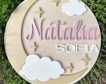 Moon Name Sign - Etsy