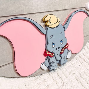 Dumbo Circle Sign Custom Name Sign Nursery Decor Disney - Etsy