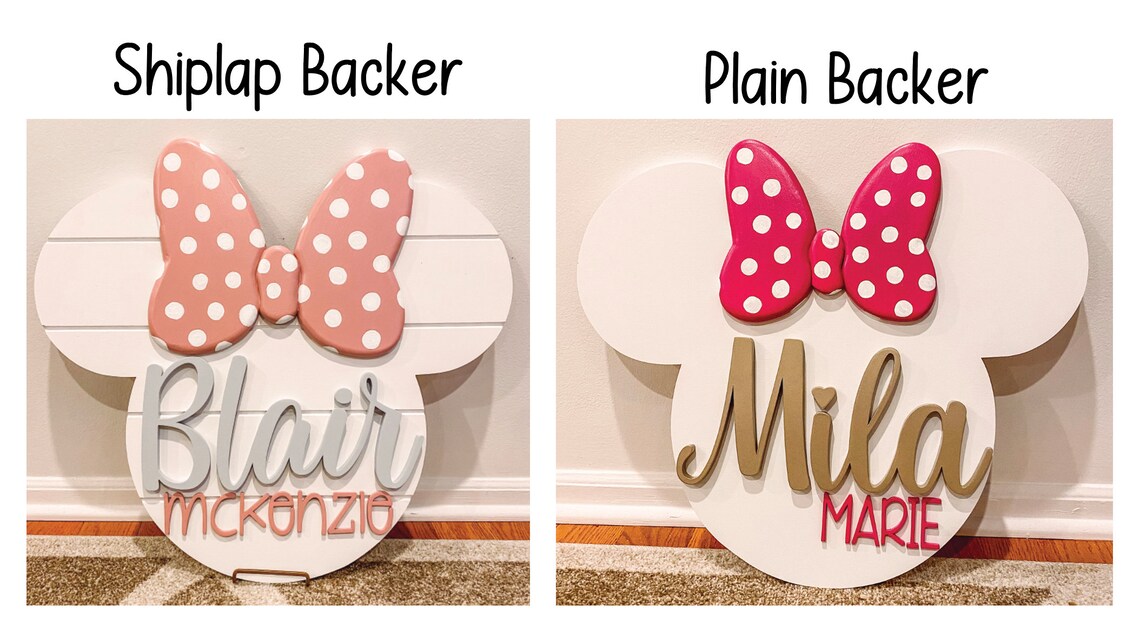 Mickey Mouse Sign Mickey Name Sign Custom Mickey Sign - Etsy