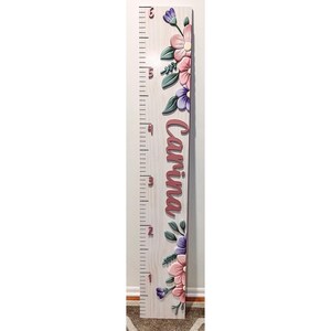Floral Growth Chart |custom Growth Chart |flower Growth Chart ...
