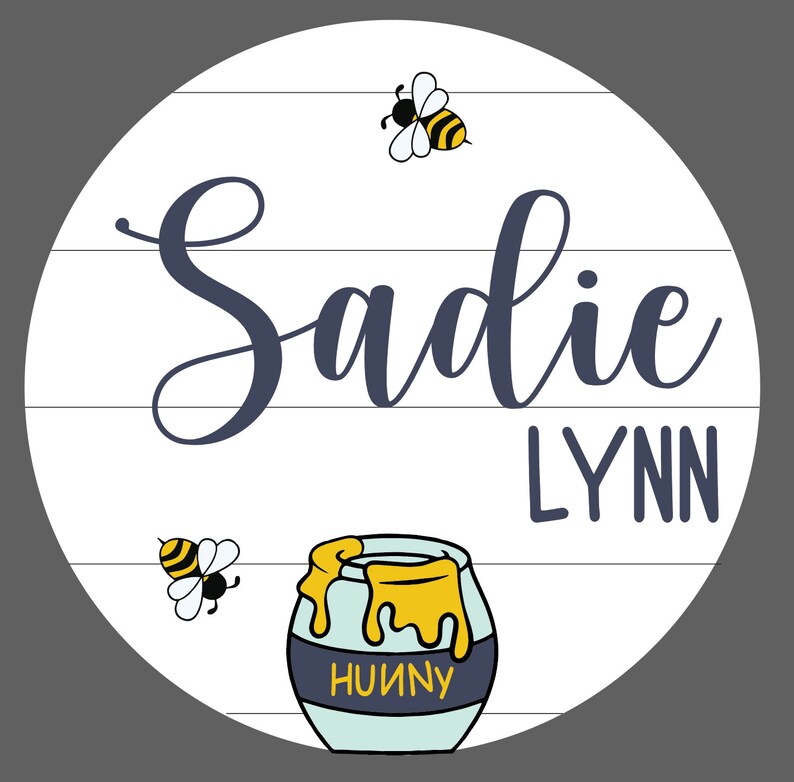 Winnie the Pooh Sign Custom Name Sign Honey Pot Sign | Etsy