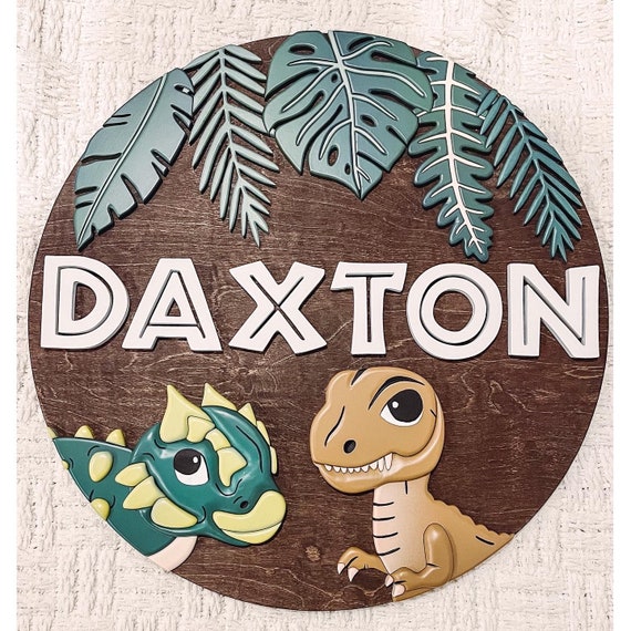 Dinosaur Name Sign Dinosaur Nursery Sign Dinosaur Nursery | Etsy