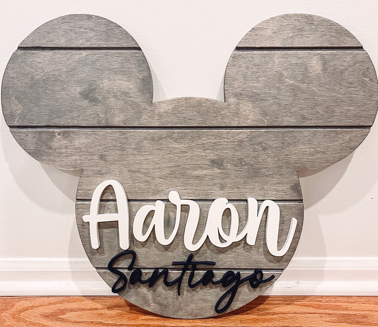 Mickey Mouse Sign Mickey Name Sign Custom Mickey Sign - Etsy