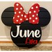 Minnie Name Sign Disney Nursery Sign - Etsy
