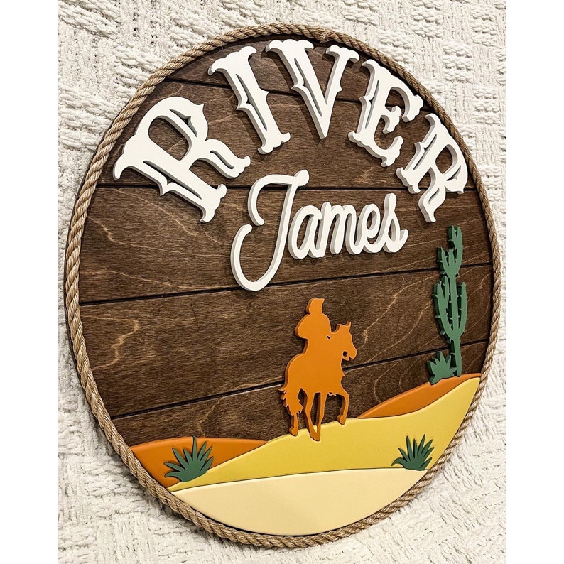 Western Cowboy Sign Custom Name Sign Cowboy Sign Western - Etsy