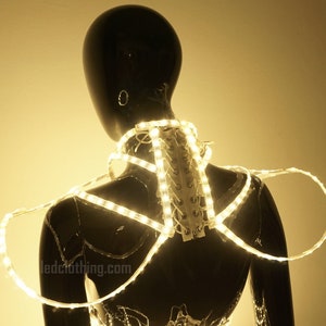 Burning Man Shoulder Pieces With LED Lights Rave Outfits LED Shoulder ...
