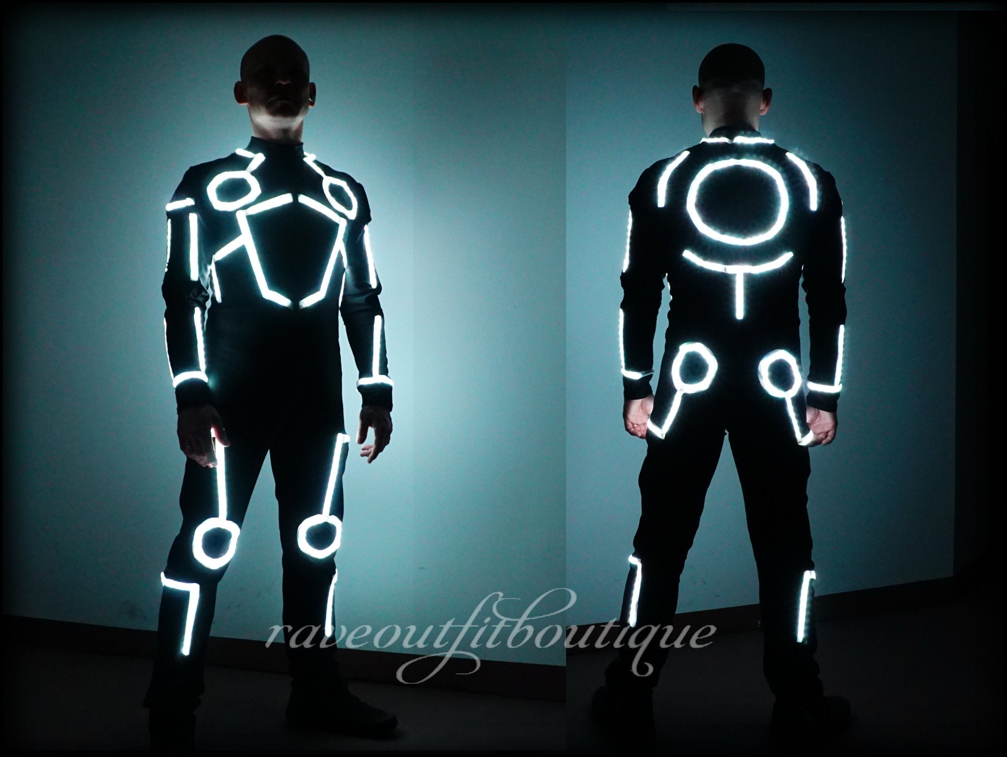 Full Color LED Light up Tron Suit Tron Legacy Costume Tron | Etsy