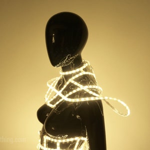 Burning Man Shoulder Pieces With LED Lights Rave Outfits LED Shoulder ...
