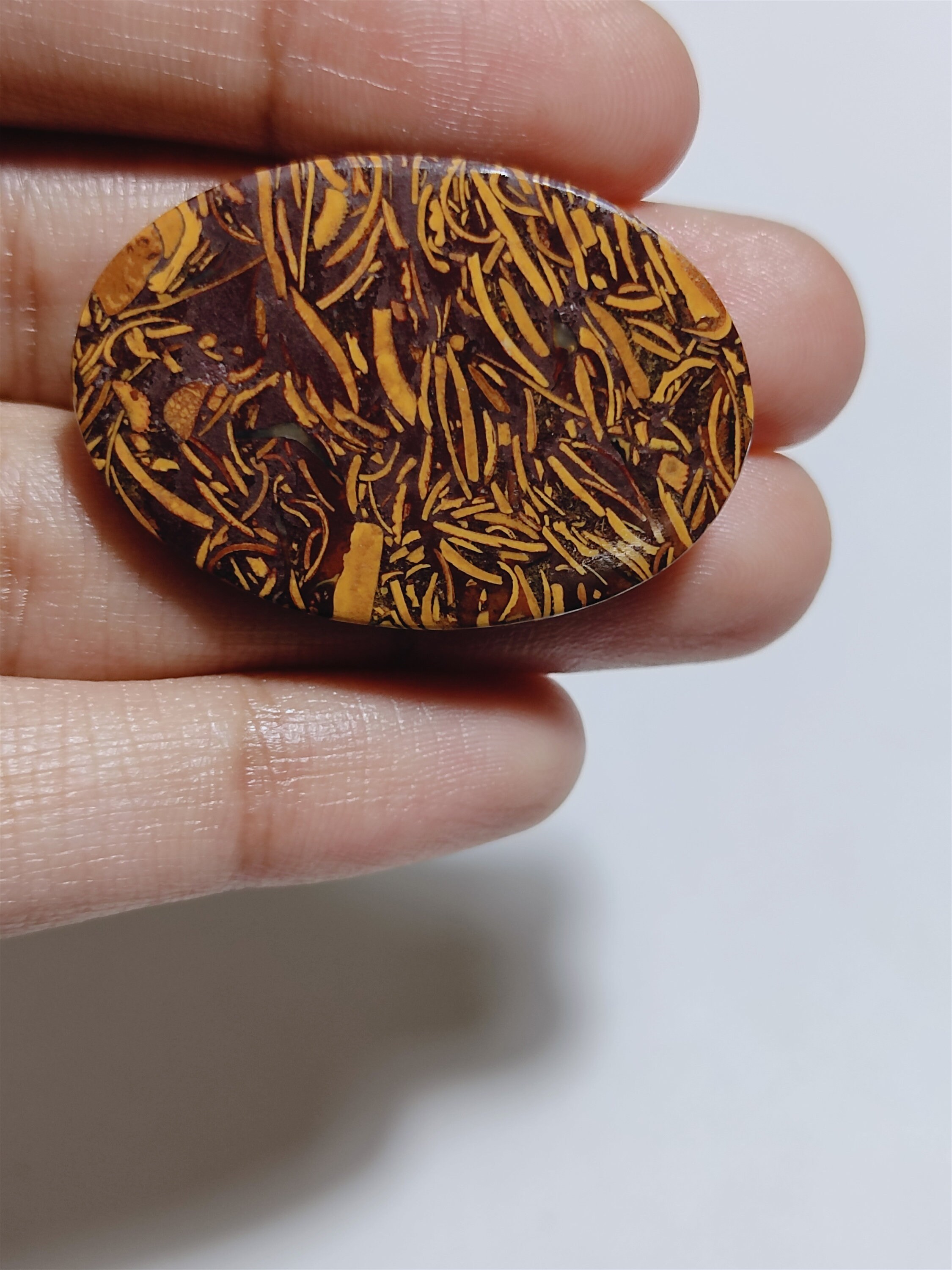 100% Natural Script Jasper Cabochon Gemstones Handmade Oval - Etsy UK