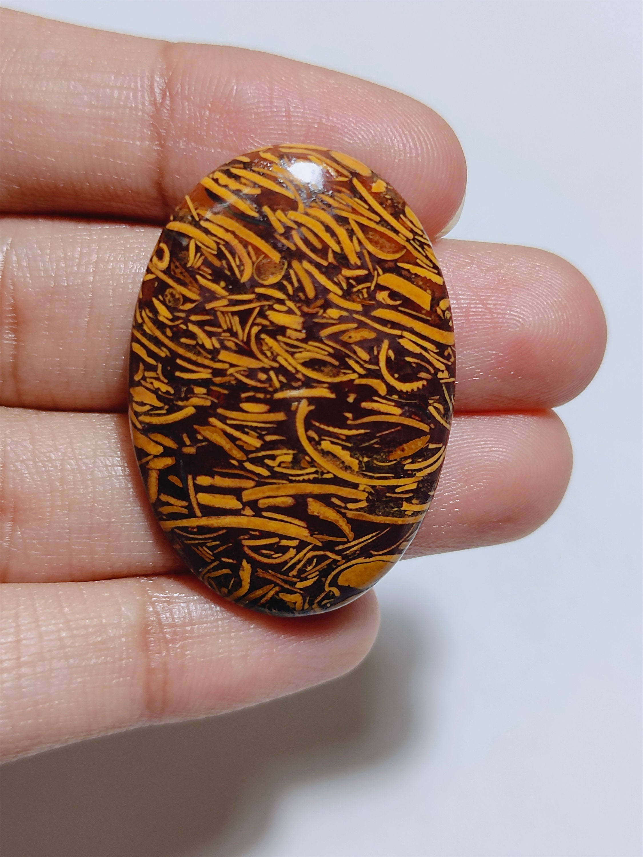 100% Natural Script Jasper Cabochon Gemstones Handmade Oval - Etsy UK