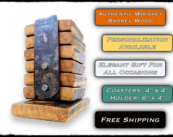 Whiskey Barrel Cigar and Whiskey Butler, Whiskey Coaster, Bourbon ...