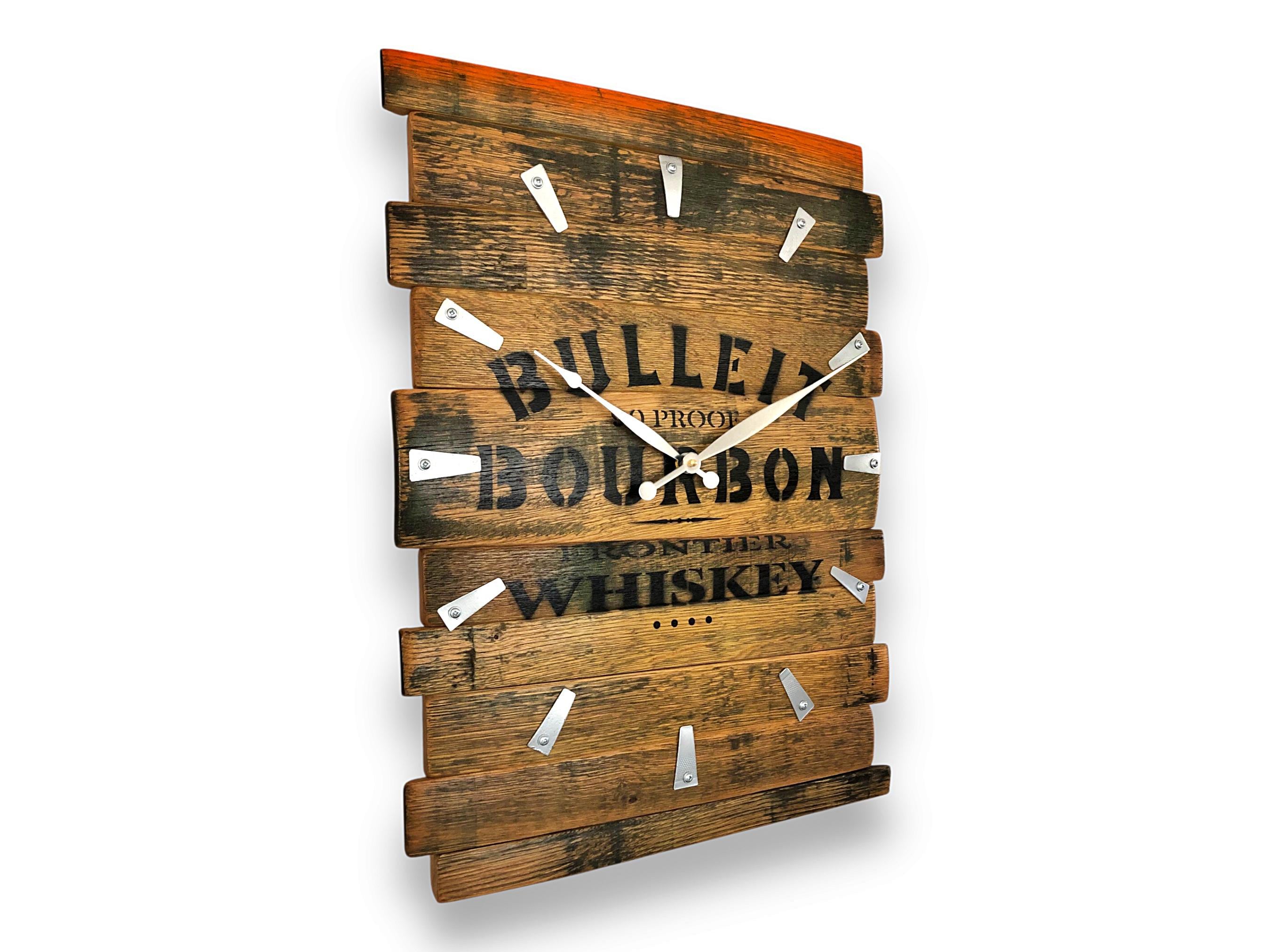 Whiskey Barrel Wall Hanging Clock - Bourbon Barrel Decor Clocks - Etsy