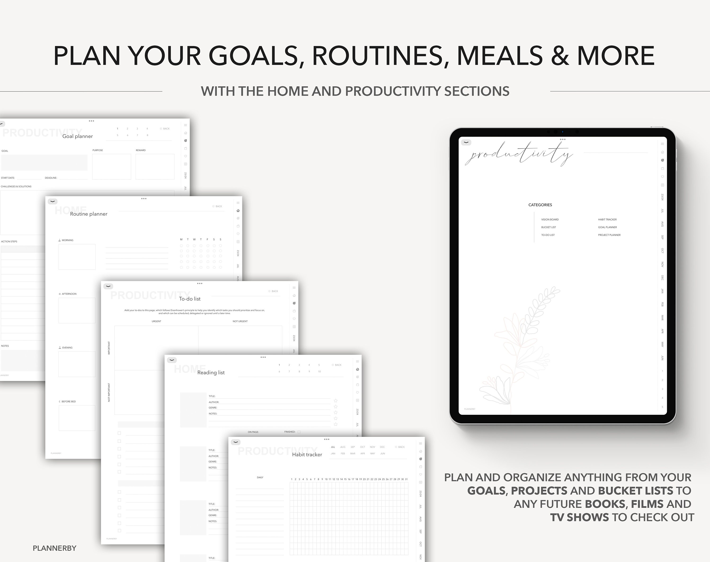 2023 2024 Mid-year Digital Planner, Dated Digital Planner, Goodnotes ...