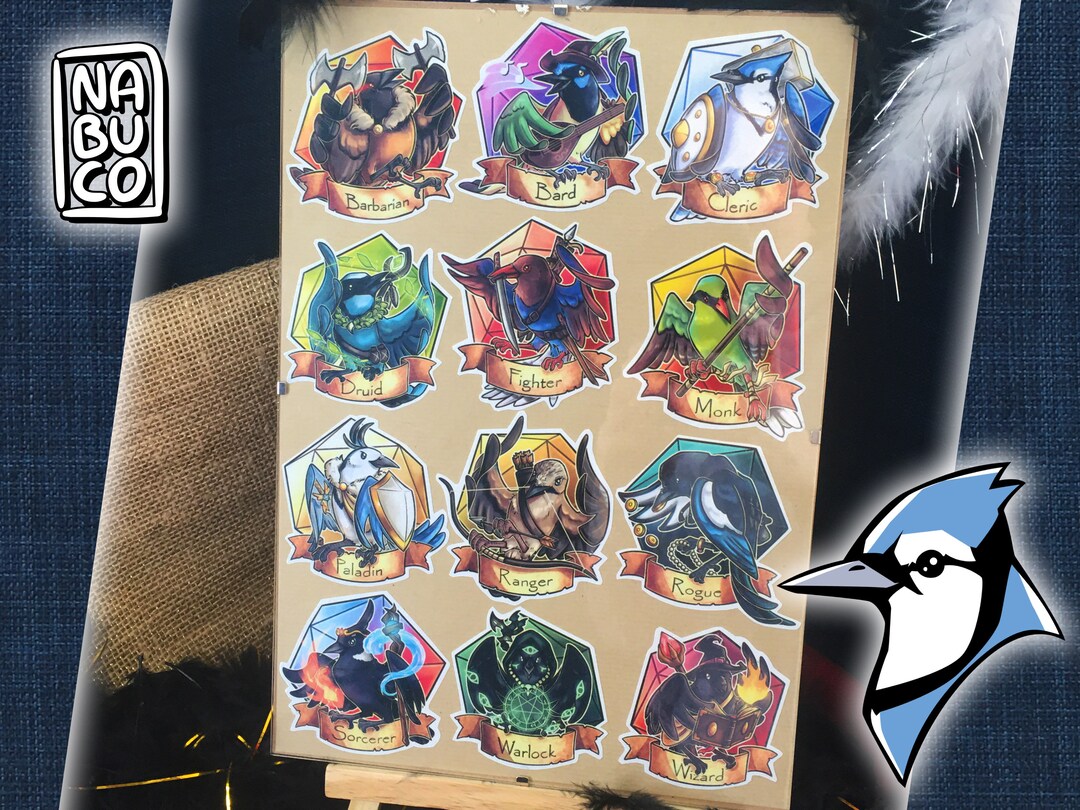 STICKER - Corvidae Dungeons and Dragons - Etsy
