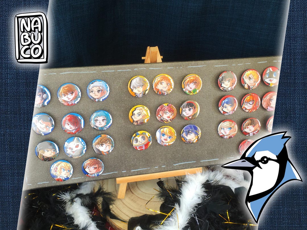 BADGE - Persona 3 4 5 - Etsy