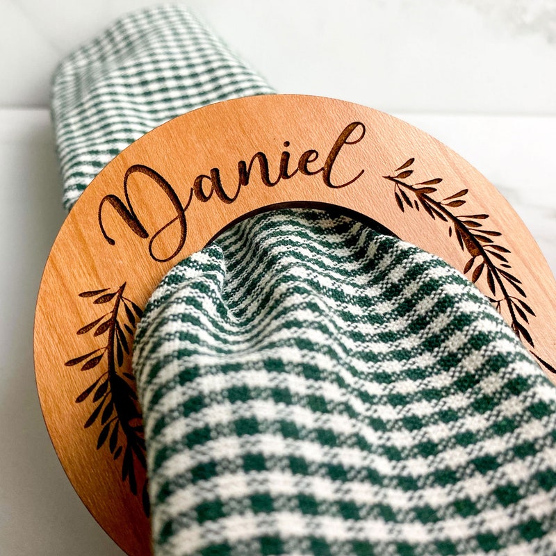 Custom Napkin Ring - Etsy