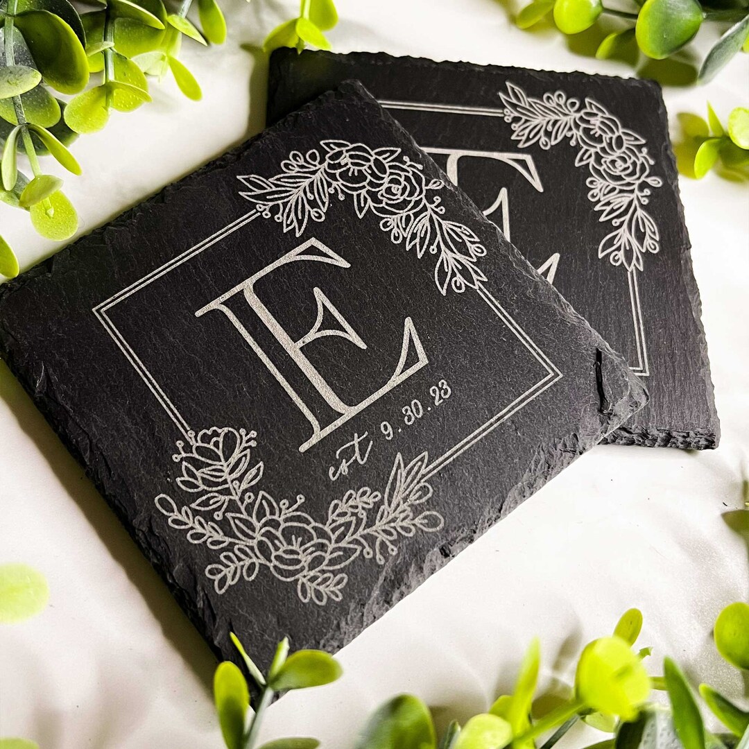 Custom Slate Coasters Custom Engraved Coasters Custom Gift - Etsy