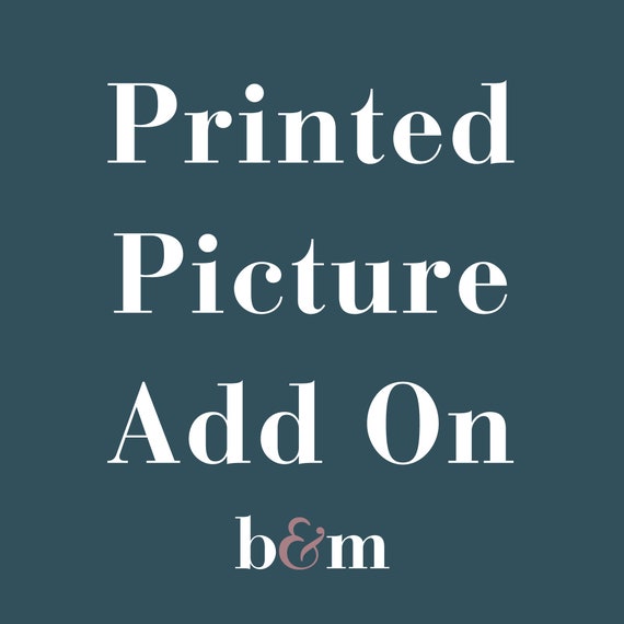 Picture Add on Include a Printed Photo With Your Frame - Etsy