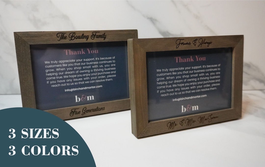 Customizable Frame Custom Engraved Frame Custom Picture Frame ...