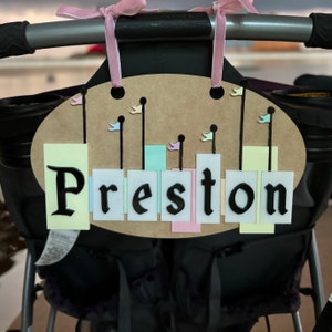 Disneyland Stroller Sign, Custom Stroller Tag, Personalized Stroller ...