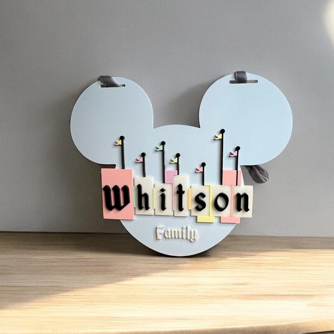 Disneyland Stroller Sign, Custom Stroller Tag, Personalized Stroller ...