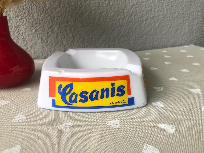 Vintage Casanis Anisette Advertising Ashtray by Opalex, French White ...