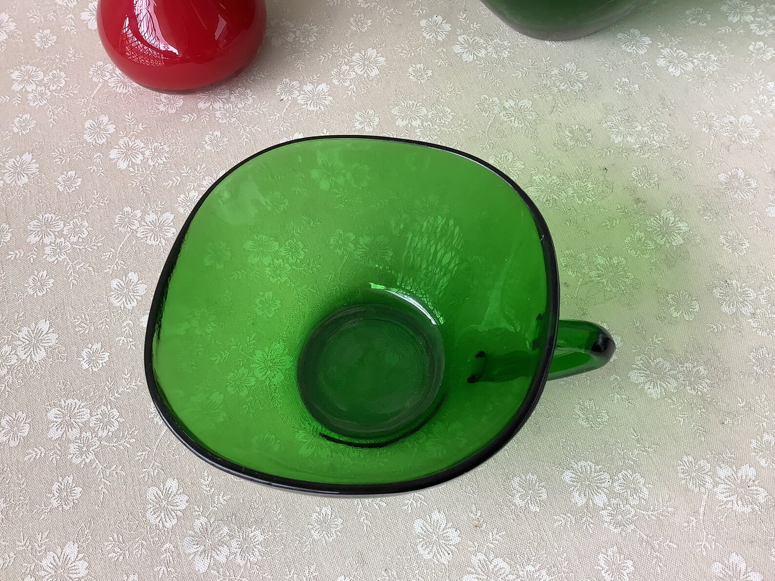 Vereco Vintage Green Cups - Large Size - Etsy