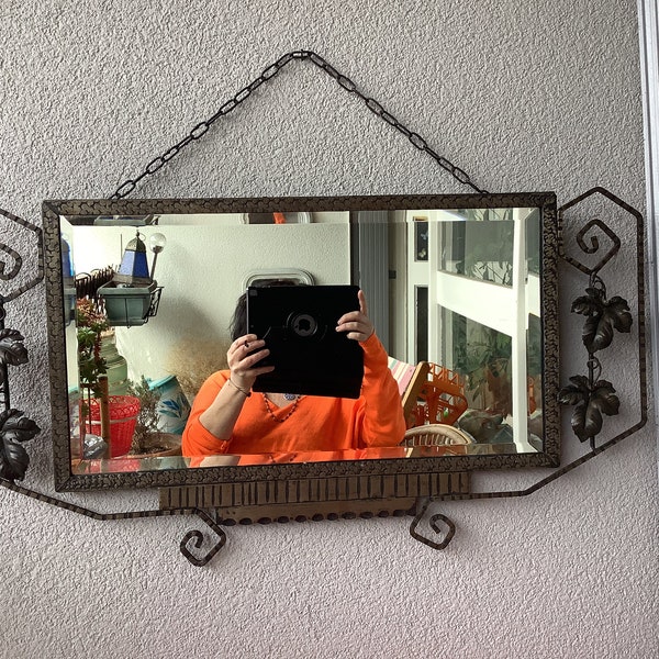 Wrought Iron Mirror - Etsy